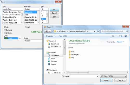Common Dialog Controls VB NET